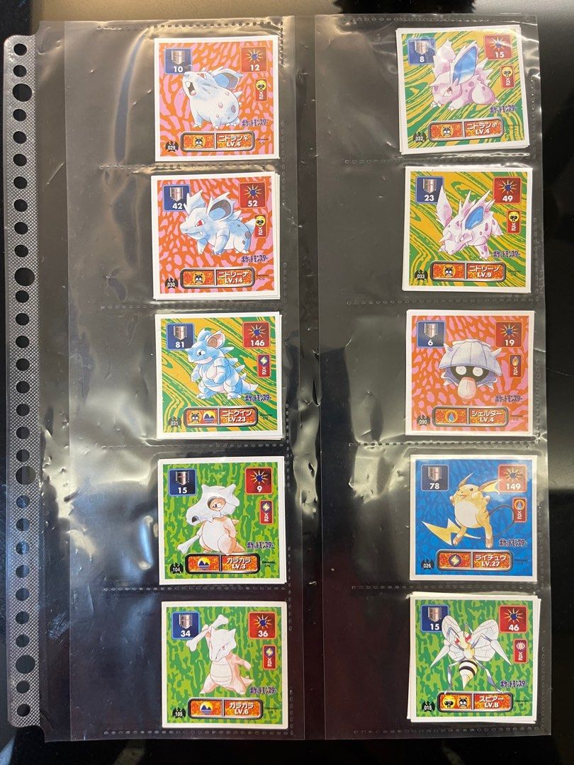 1996 Vintage Pokemon Amada Stickers, Hobbies & Toys, Collectibles ...