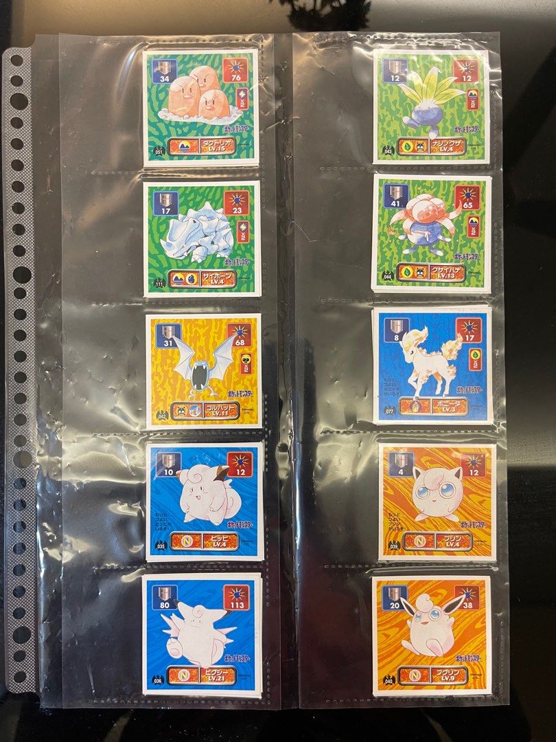1996 Vintage Pokemon Amada Stickers, Hobbies & Toys, Collectibles ...