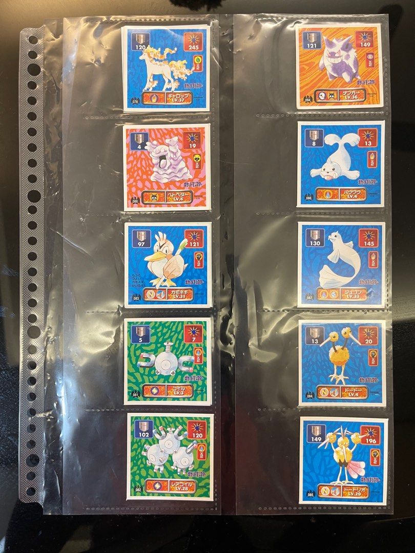 1996 Vintage Pokemon Amada Stickers, Hobbies & Toys, Collectibles ...