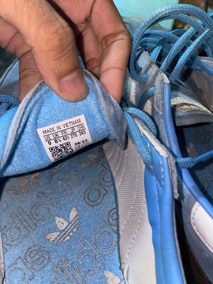 Adidas Spezial Ice Blue, Men's Fashion, Footwear, Sneakers on Carousell