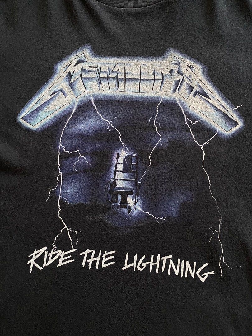 BAND METALLICA RIDE THE LIGHTNING, Women's Fashion, Tops, Shirts on ...