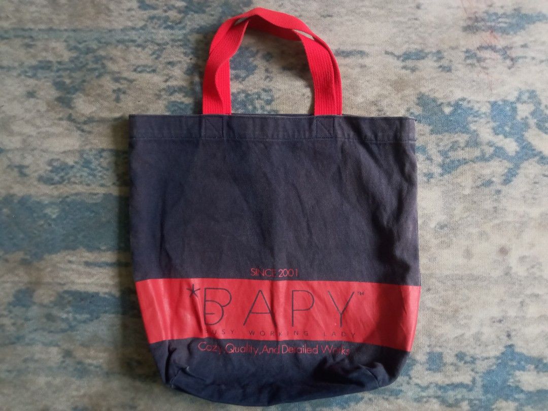 BAPY A BATHING APE BAPE JAPAN BUSY WORKING LADY TOTE BAG JAPANESE ...