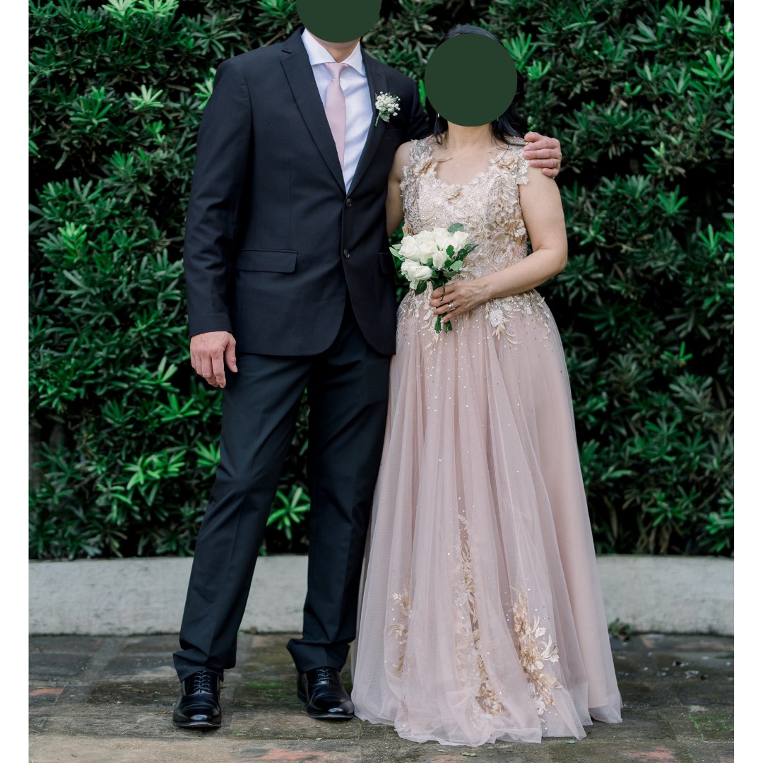 Beige / Skin Color Gown (Mother Gown), Women's Fashion, Dresses & Sets ...