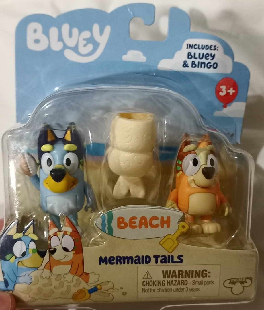 Bluey & Bingo Beach Mermaid Tails, Babies & Kids, Infant Playtime on ...