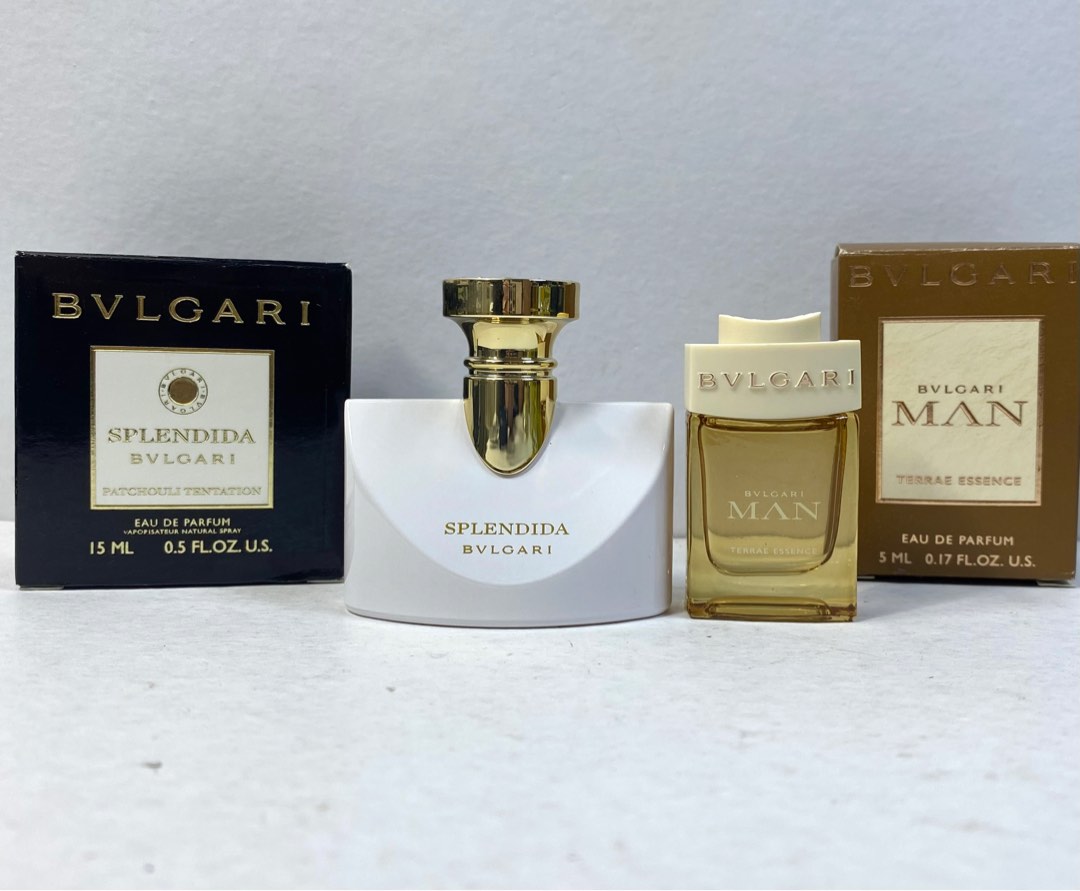 Bvlgari Splendida edp 15ml & Man edp 5ml Pricelist sa description ...
