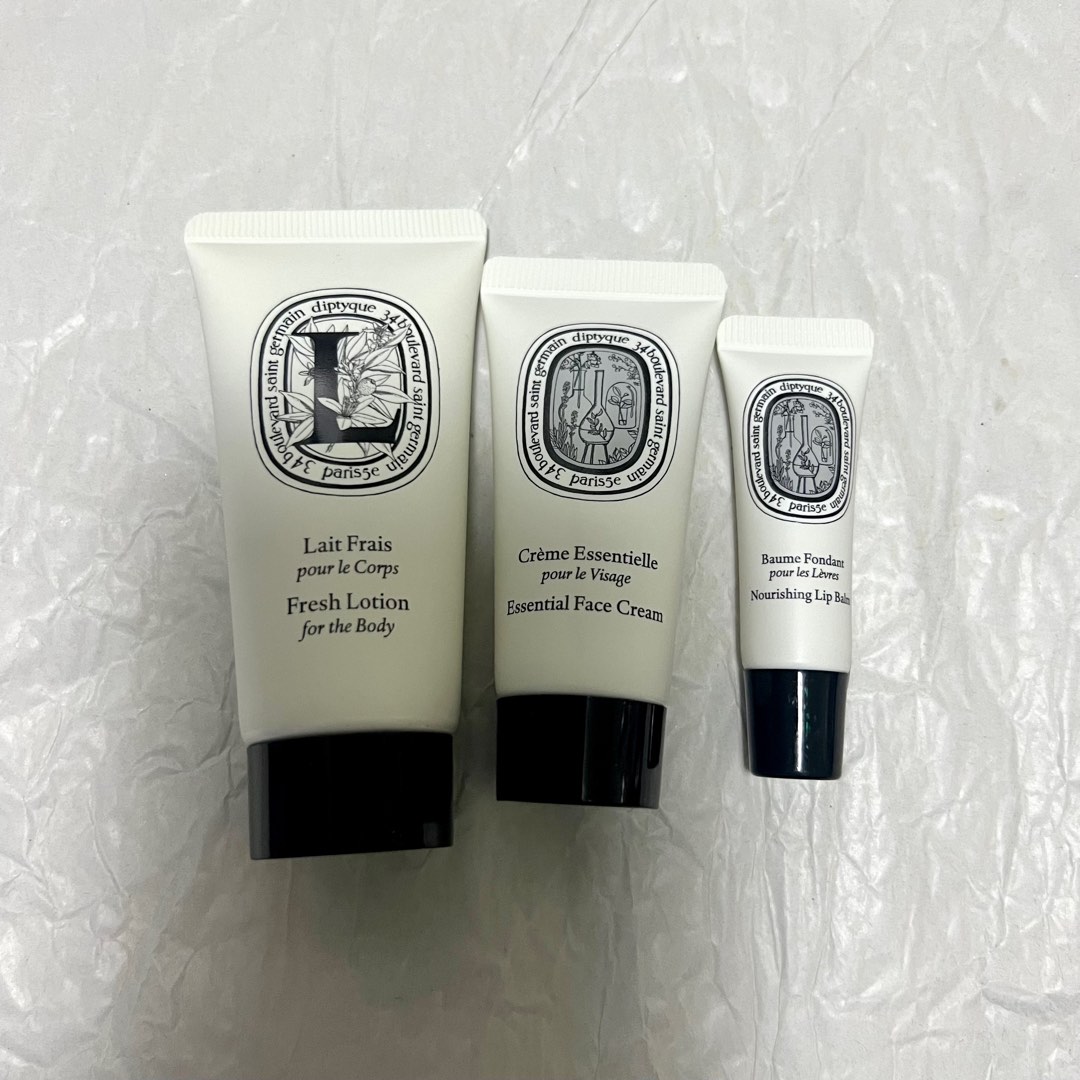 Diptyque Travel Kit (Face Cream, Lip Balm, Lotion), Beauty & Personal Care, Face, Face Care on ...