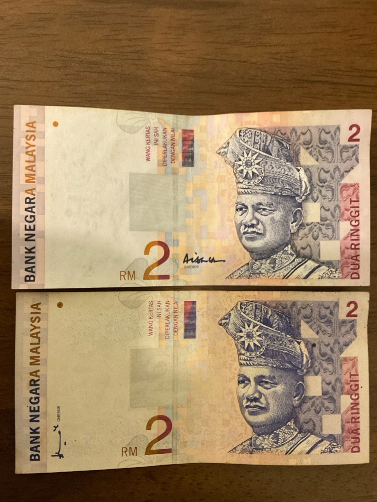 Dua ringgit notes, Hobbies & Toys, Collectibles & Memorabilia, Currency ...
