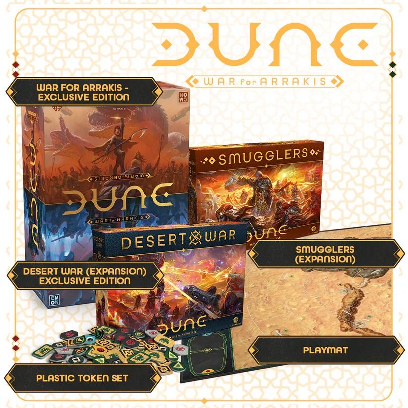 Dune: War for Arrakis Kickstarter Pledge (Desert War All-in w/o Spacing Guild), Hobbies & Toys ...