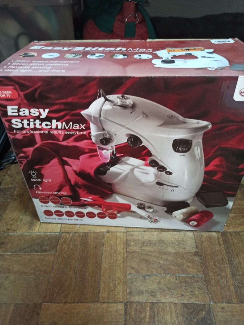 Easy Stitch Max Sewing Machine Adjustable with Foot Pedal Battery or ...