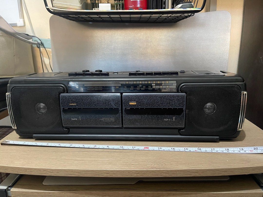 Fairmate Boombox Dual Cassette Radio 220v made in malaysia Complete FM ...