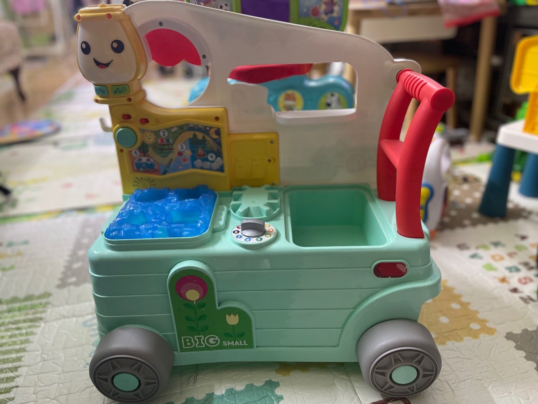 Fisher-Price Laugh & Learn 3-In-1 On-the-Go Camper Infant Walker ...