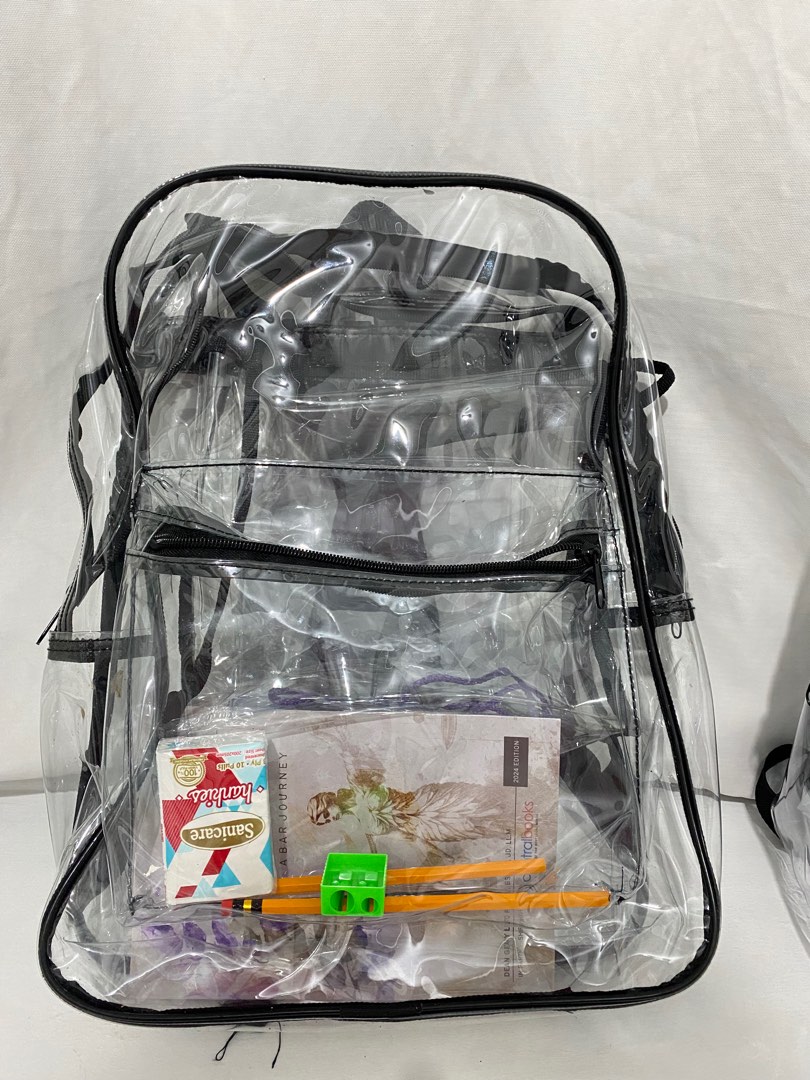 2 FREE TRANSPARENT BAGS FOR BAR EXAM TAKERS, Men's Fashion, Bags ...