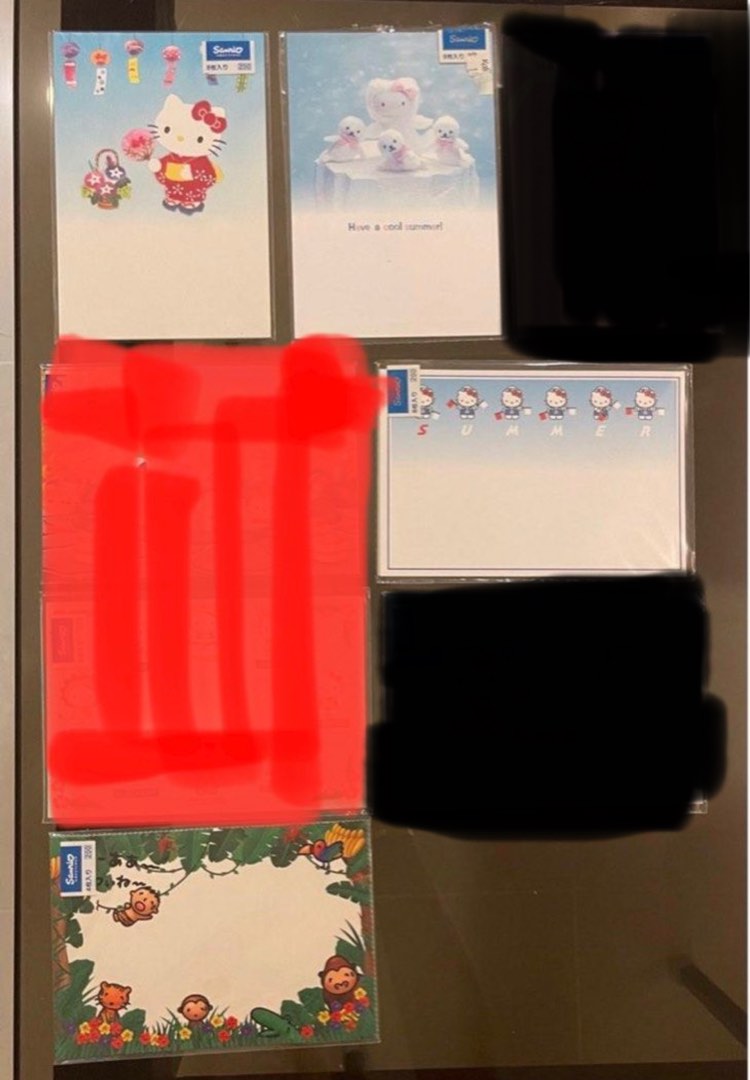 Hello Kitty, Sanrio post card, 其他, 其他 - Carousell