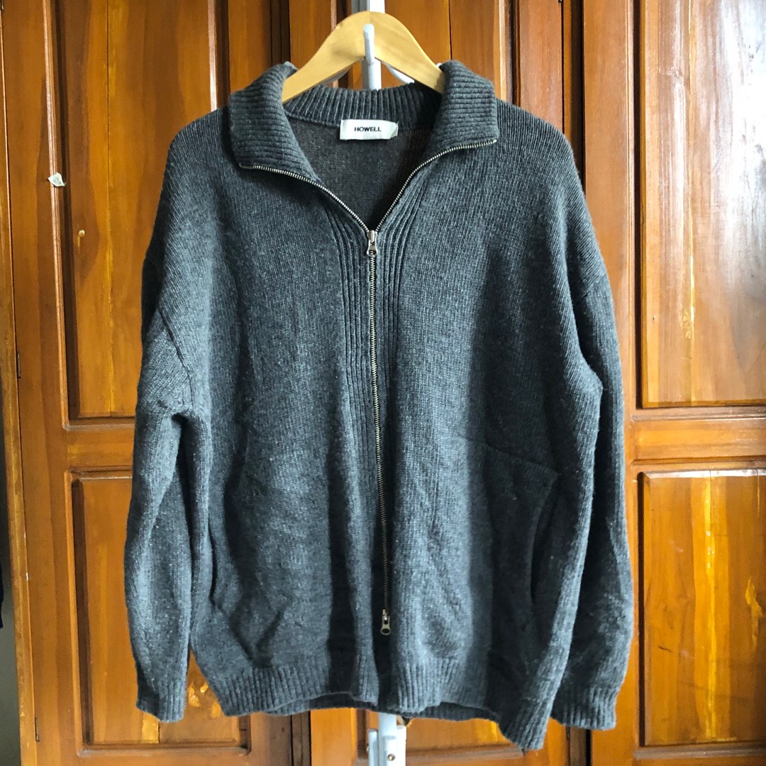 Howell - double zipper jacket, Fesyen Pria, Pakaian , Baju Luaran di ...