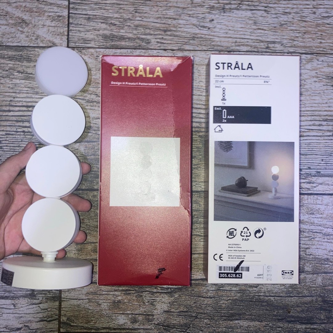 IKEA STRALA Light 300 EACH, Furniture & Home Living, Lighting & Fans ...