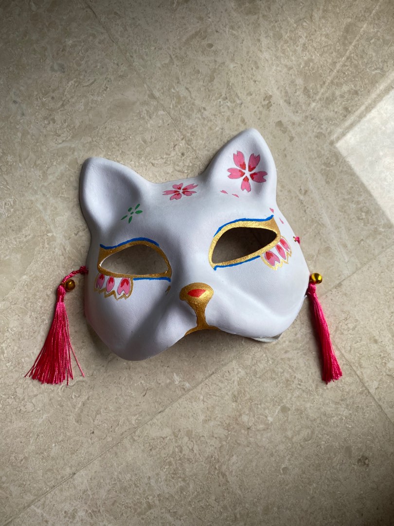 Japanese paper cat mask, Hobbies & Toys, Stationery & Craft, Handmade ...