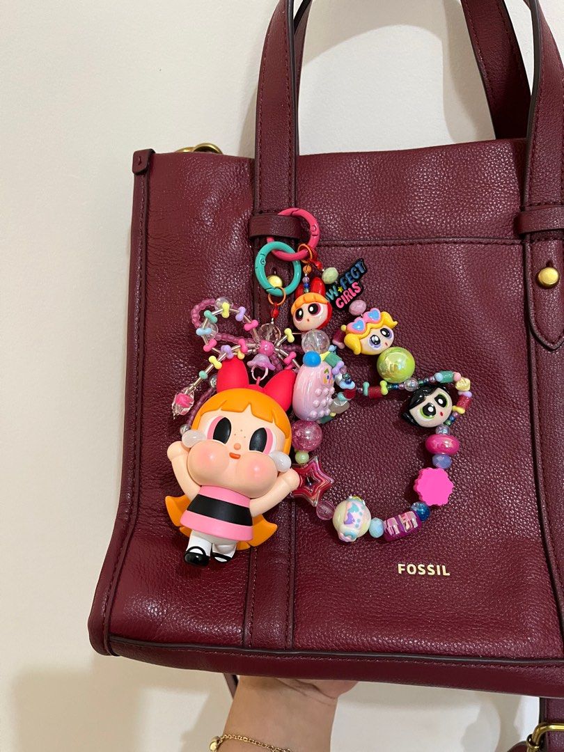 Keychain Powerpuff girls. Cry baby. Blossom . Labubu macaron - sesame ...