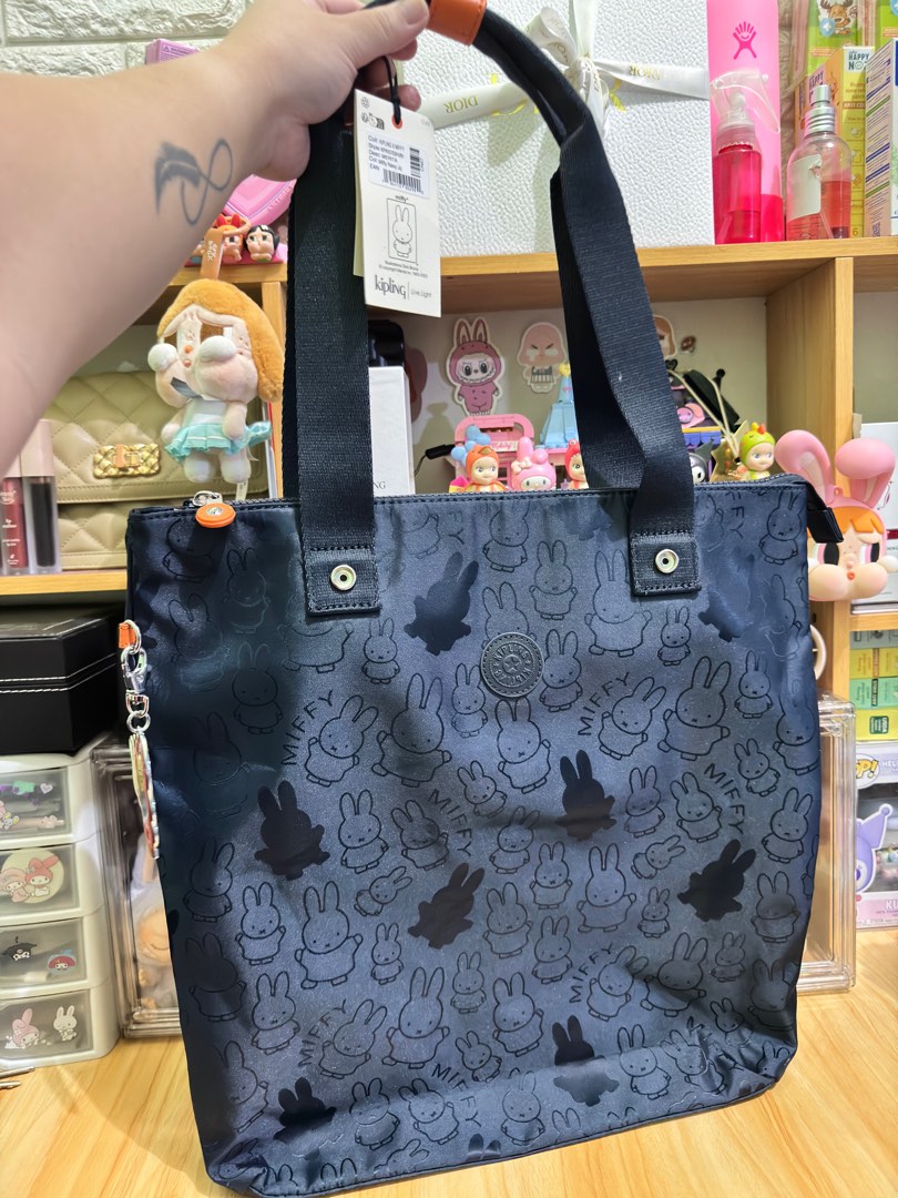 Kipling x Miffy Tote Bag, Women's Fashion, Bags & Wallets, Tote Bags on ...