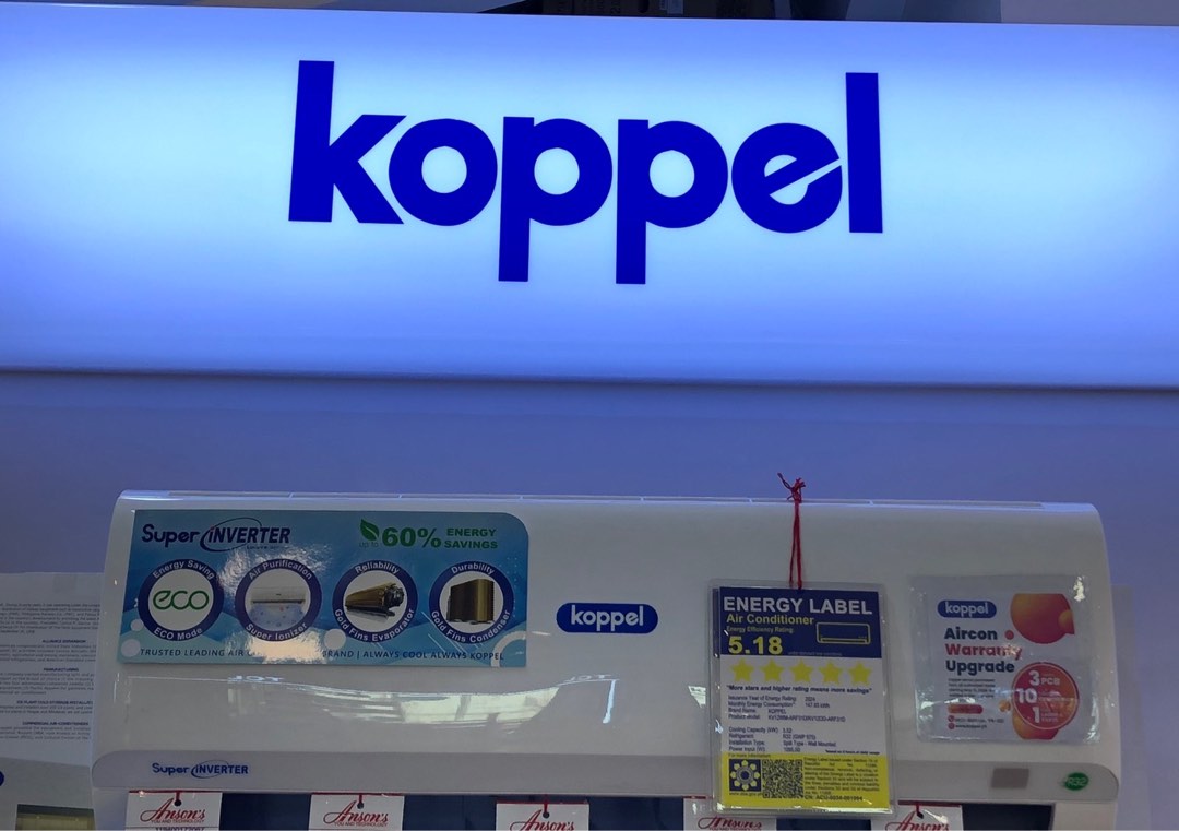 KOPPEL SPLIT TYPE INVERTER AIR CONDITIONER, TV & Home Appliances, Air ...