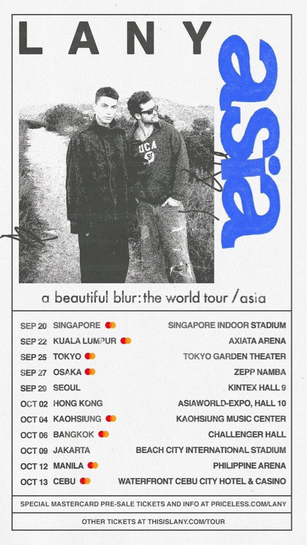 LANY UPPER BOX B TIX, Tickets & Vouchers, Event Tickets on Carousell