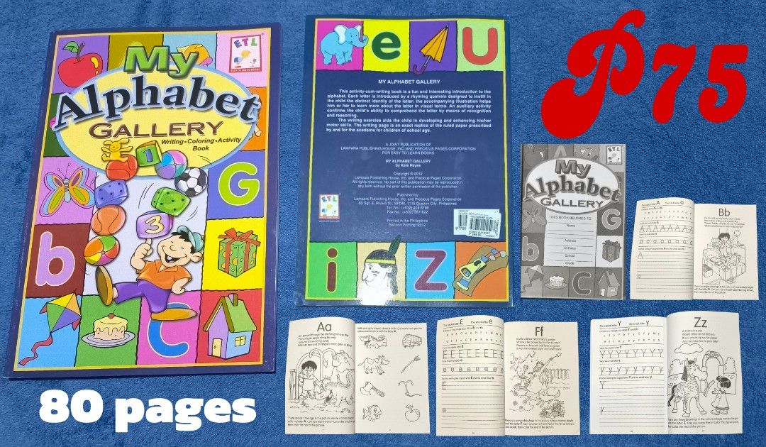 Learning Books Kids/Children Books Math, English, Cursive Writting, Pre-kinder, Preparatory ...
