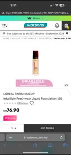 FREE POSTAGE! Buy1Free3 Loreal Catrice C.Code Silky Girl Foundation ...