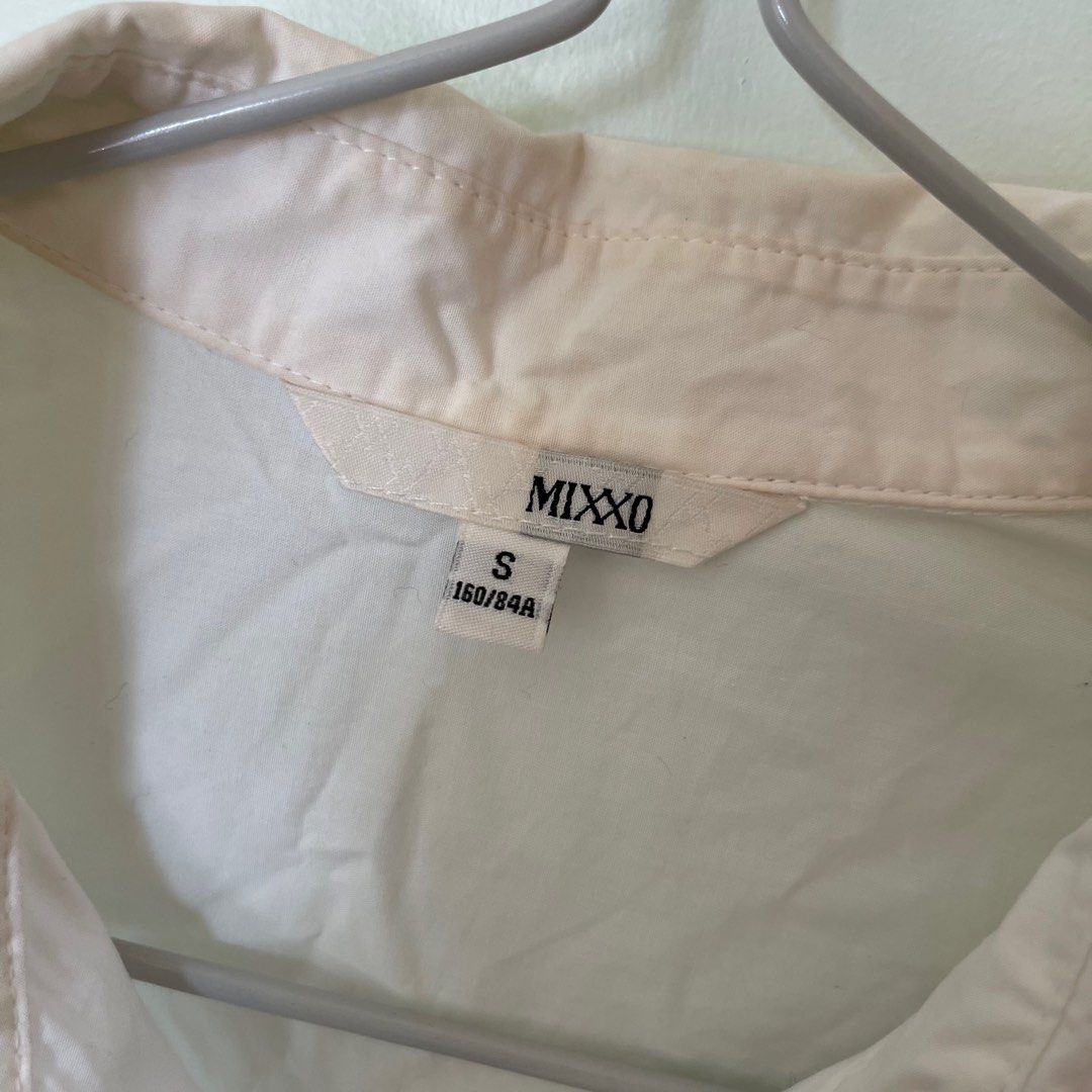 Mixxo white shirt, Women's Fashion, Tops, Shirts on Carousell