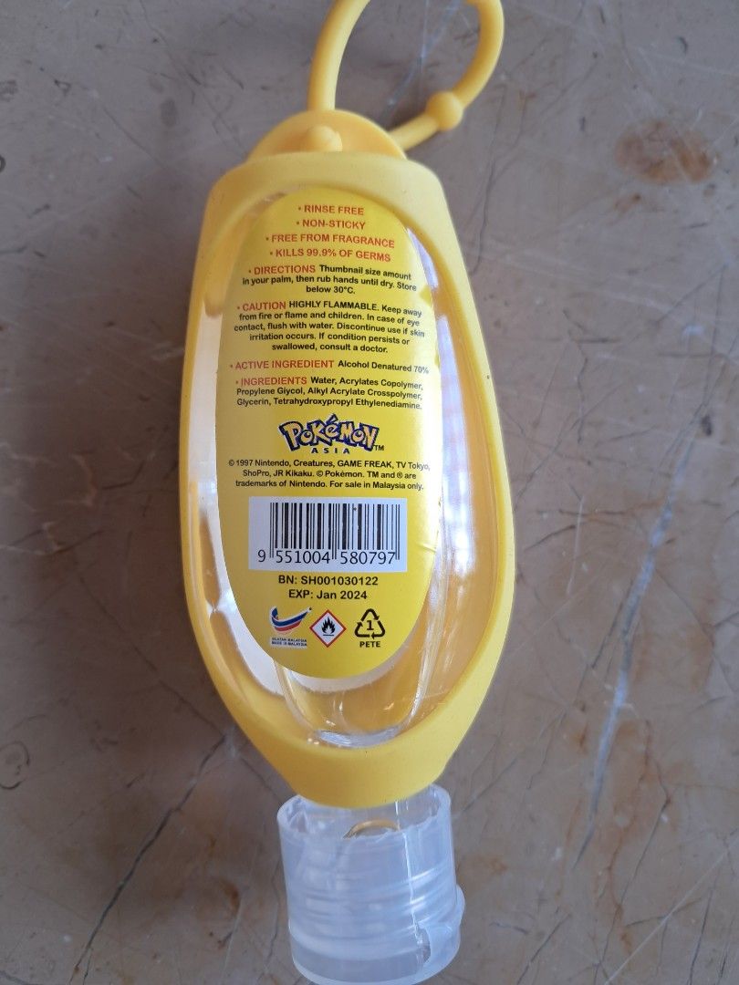 NEW Pokemon Hand Sanitizer Holder with Sanitizer, Furniture & Home ...