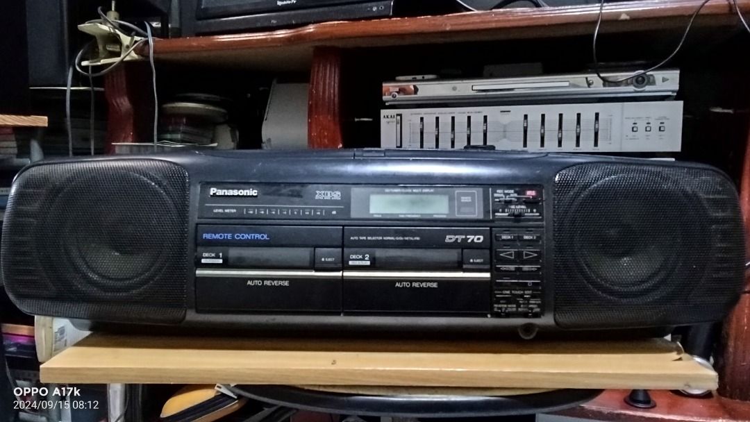 Panasonic DT-70 Boombox Radio-Cassette Player, Audio, Portable Music ...