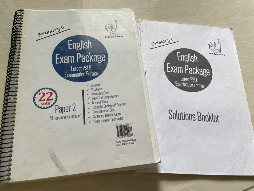 Primary 6 English PhD Education English Exam package, Hobbies & Toys ...