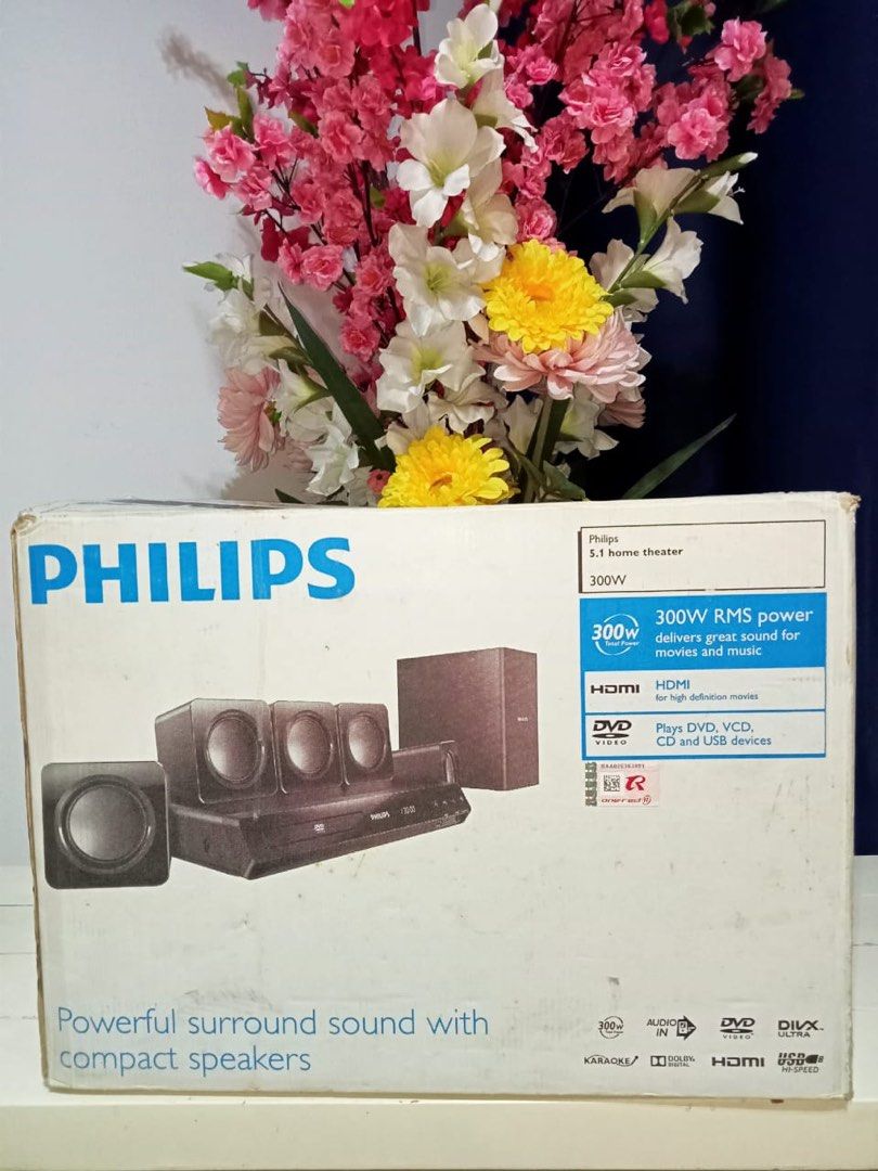 Philips 5.1 Home Theater 300W/ Powerful Sound, Audio, Soundbars ...