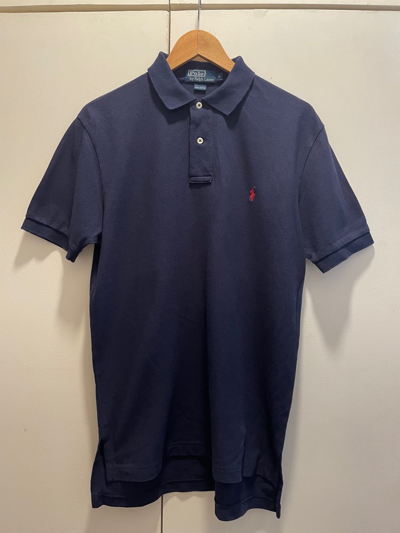 Polo Ralph Lauren Navy Polo Shirt, Men's Fashion, Tops & Sets, Tshirts & Polo Shirts on Carousell