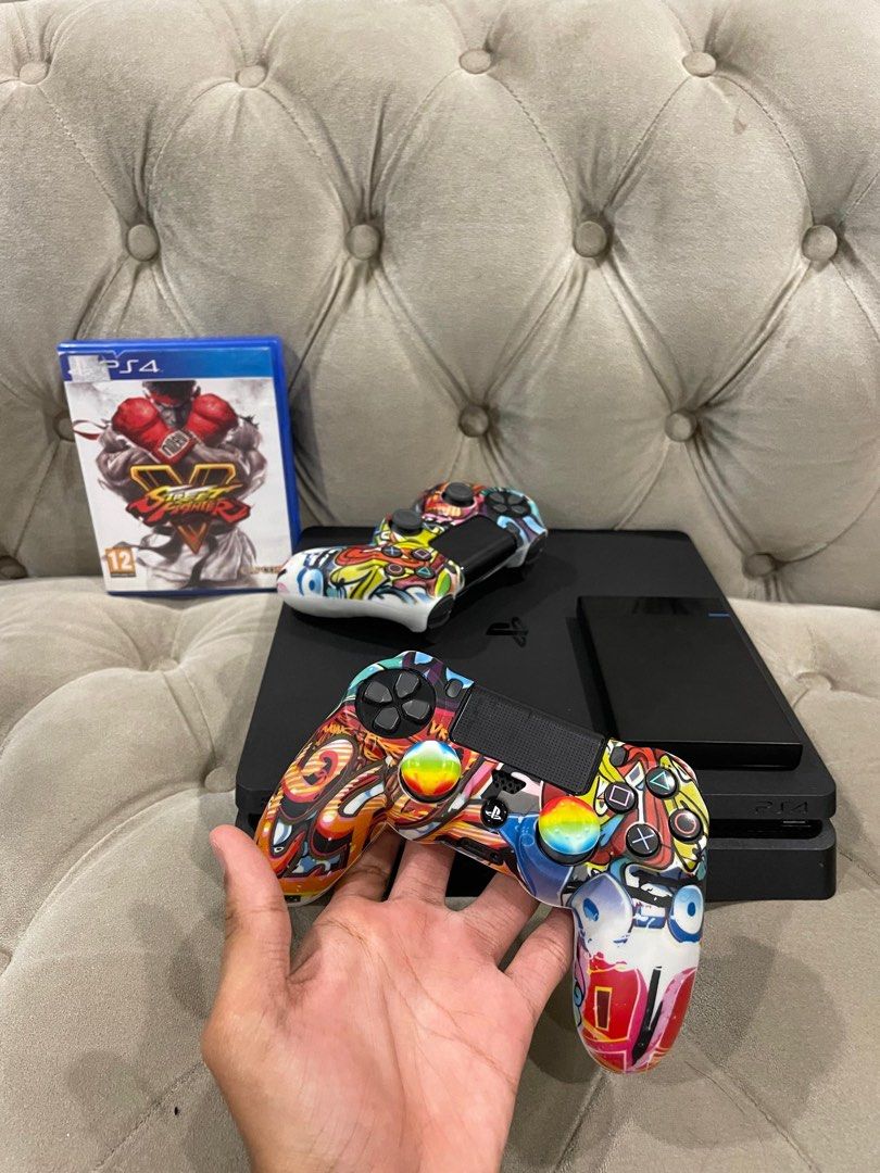 PS4 Slim (external storage 500GB), Video Gaming, Video Game Consoles ...