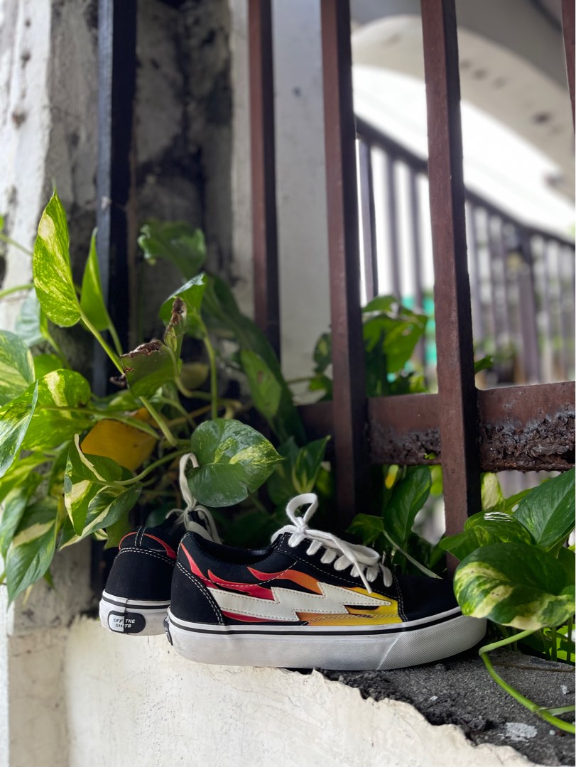 Rare Authentic Revenge x Storm Black Flame, Women's Fashion, Footwear ...