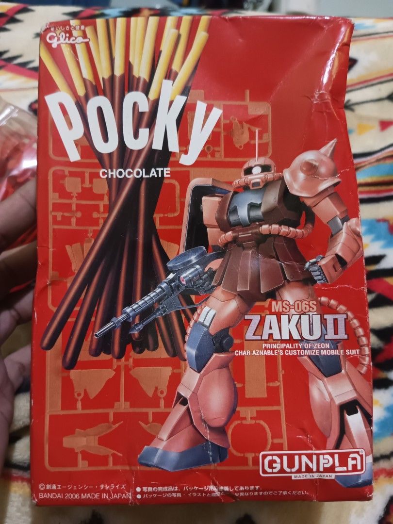 rare Gunpla X Pocky Zaku2 special version kit, Hobbies & Toys, Toys ...