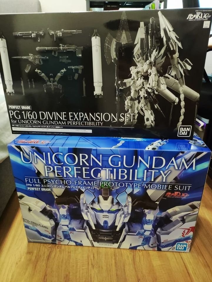 Ready Stock PG 1/60 UNICORN GUNDAM PERFECTIBILITY with DIVINE EXPANSION ...