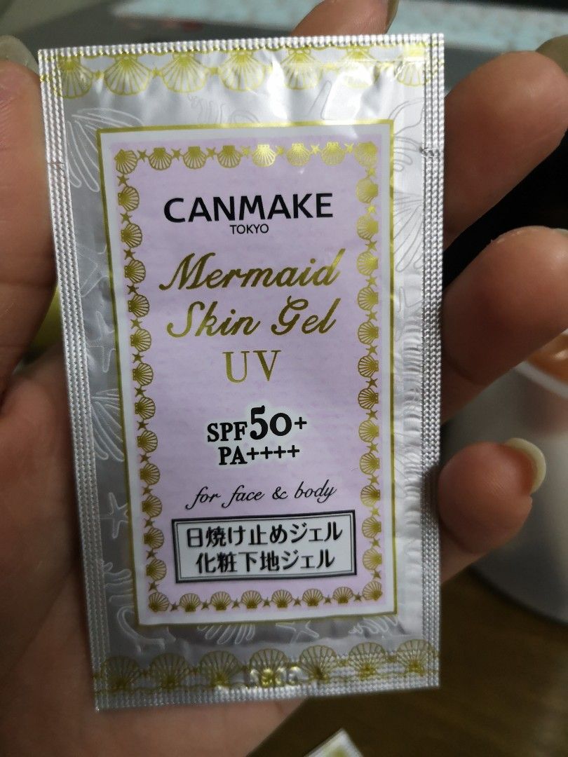Sample Canmake Mermaid Skin Gel UV SPF 50+ PA+++ #01Clear, Beauty ...