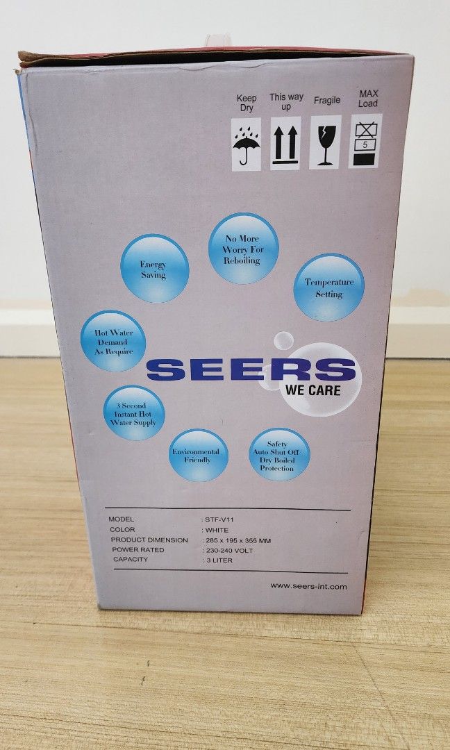 Seers 3sec Thermo Flush Water Dispenser/Heater, TV & Home Appliances ...