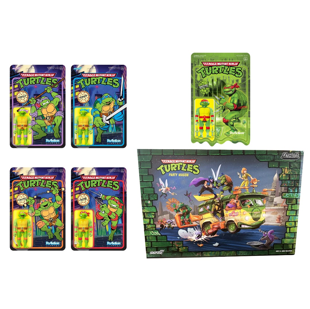 SUPER7 Teenage Mutant Ninja Turtles Tmnt ULTIMATES! Party Wagon Vehicle ...