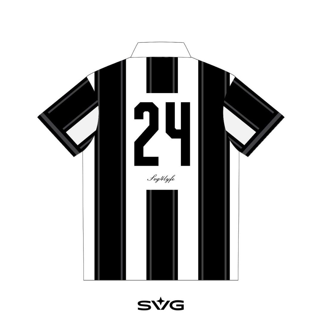 SVG Grâce Stripe Black Jersey, Men's Fashion, Activewear on Carousell