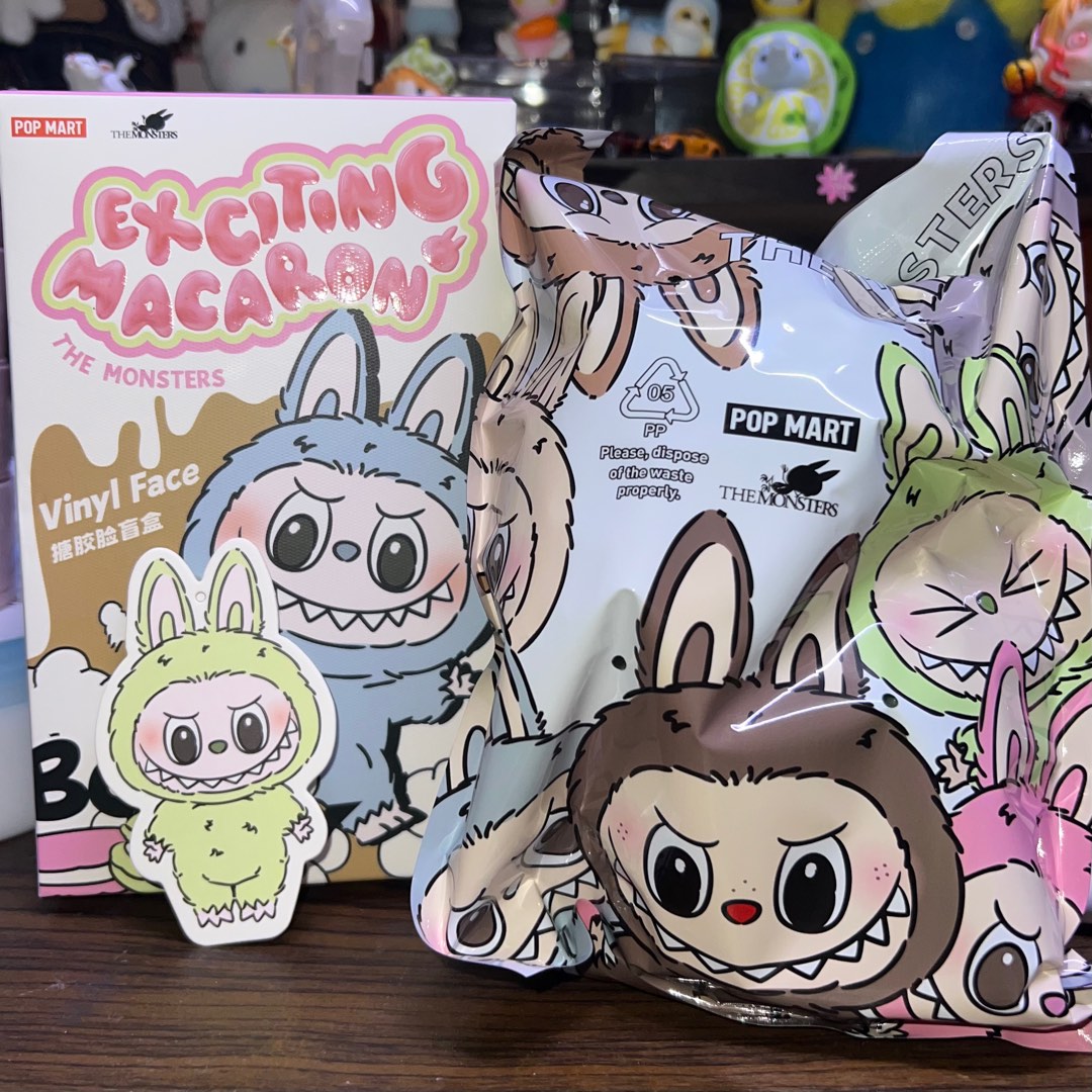 The Monsters Labubu Exciting Macaron Green Grape, Hobbies & Toys, Toys ...