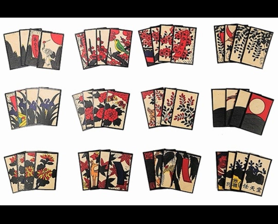 Vintage Old School Nintendo/Angel Japanese Playing Cards Hanafuda ...