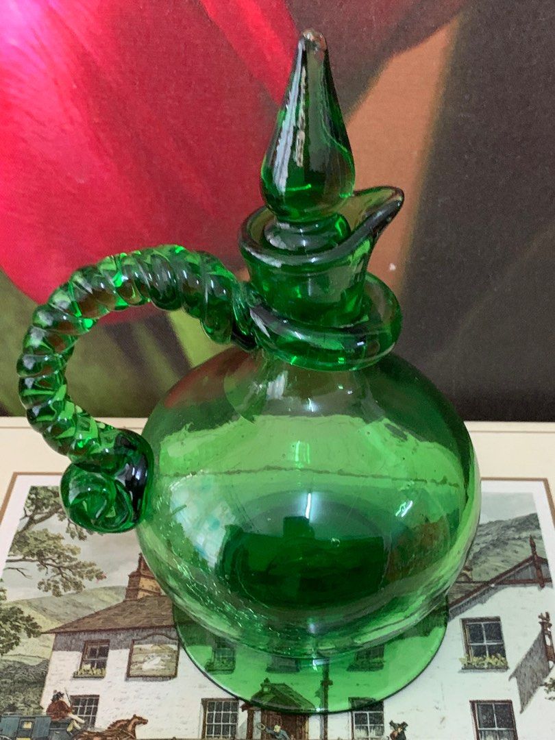 Vintage Okinawa Ryukyu folk glass Ryukyu glass Handmade blown glass ...