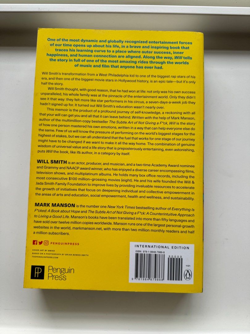 WILL with Mark Manson, Hobbies & Toys, Books & Magazines, Storybooks on ...