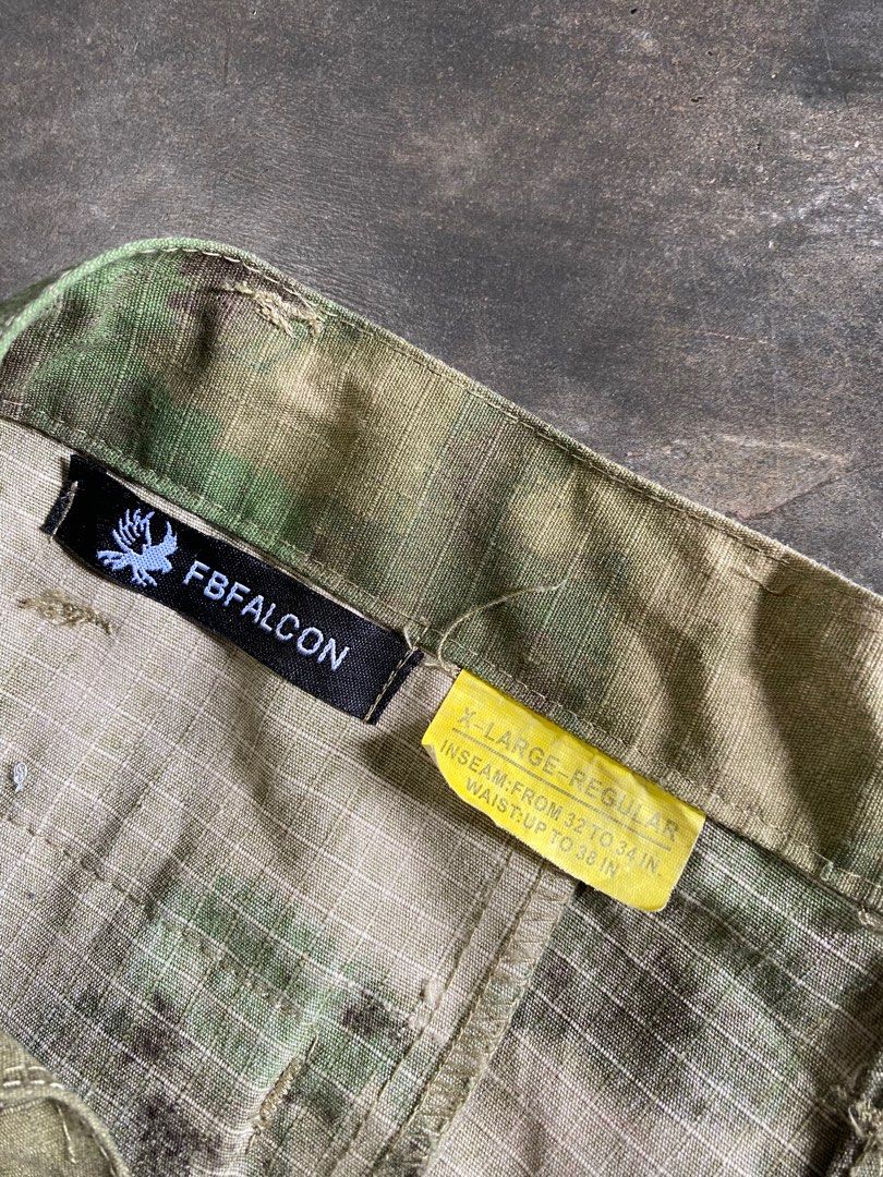 Y2k FBFalcon Army Combat Uniform Camouflage Double Knee Multipocket ...