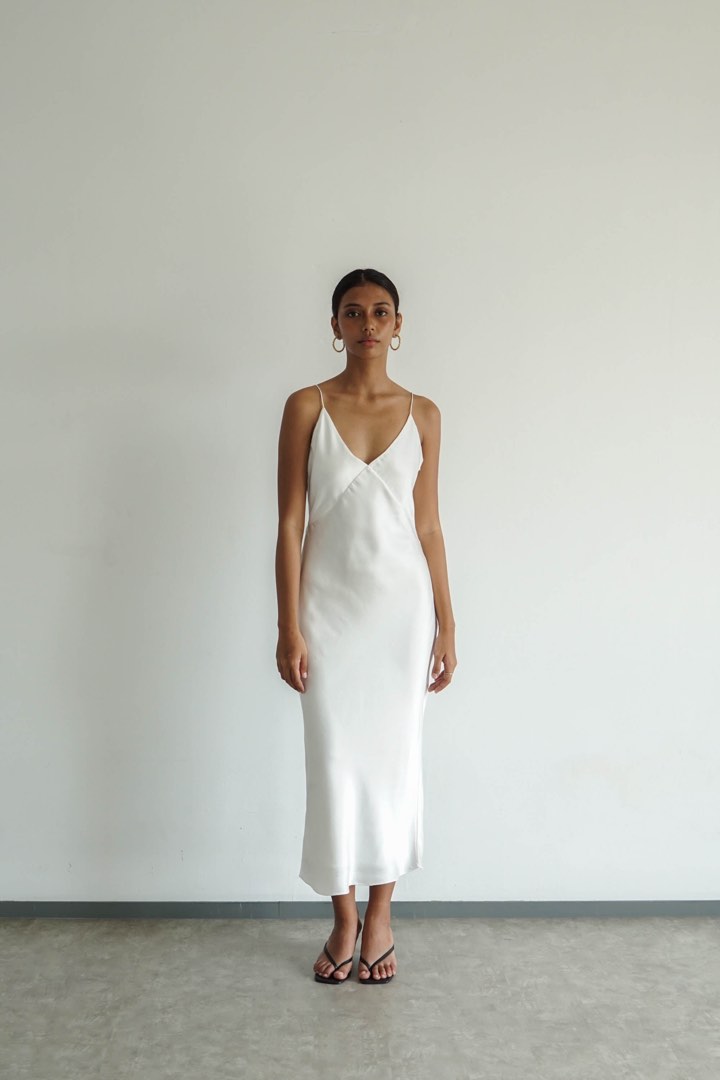 Your Pafon Slip Dress in Broken White, Women's Fashion, Dresses & Sets ...