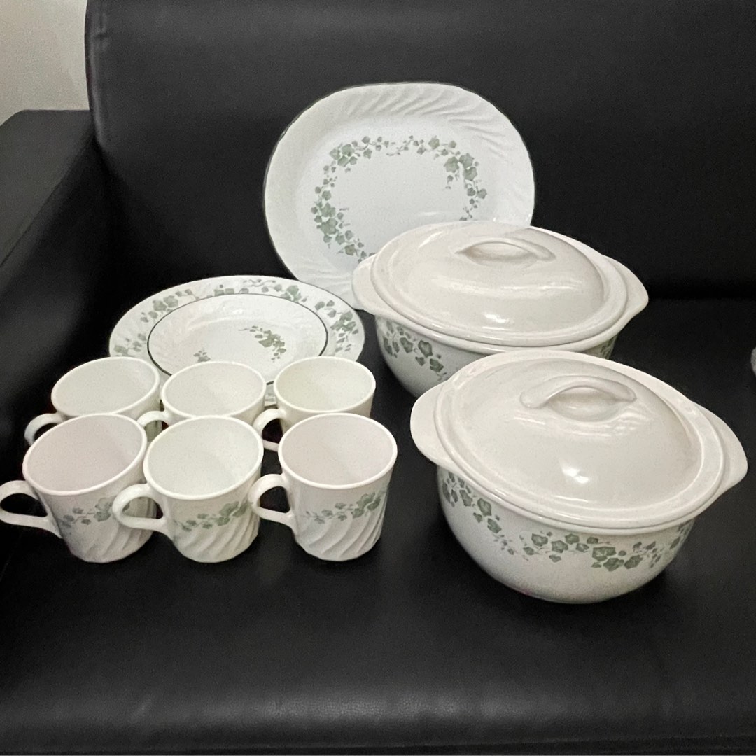 16 pcs Corning Corelle Set Printed Dinnerware, Furniture & Home Living ...