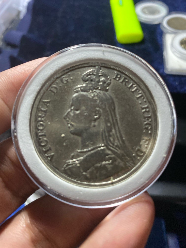 1889 Queen Victoria Full Crown Silver Coin, Hobbies & Toys, Memorabilia ...