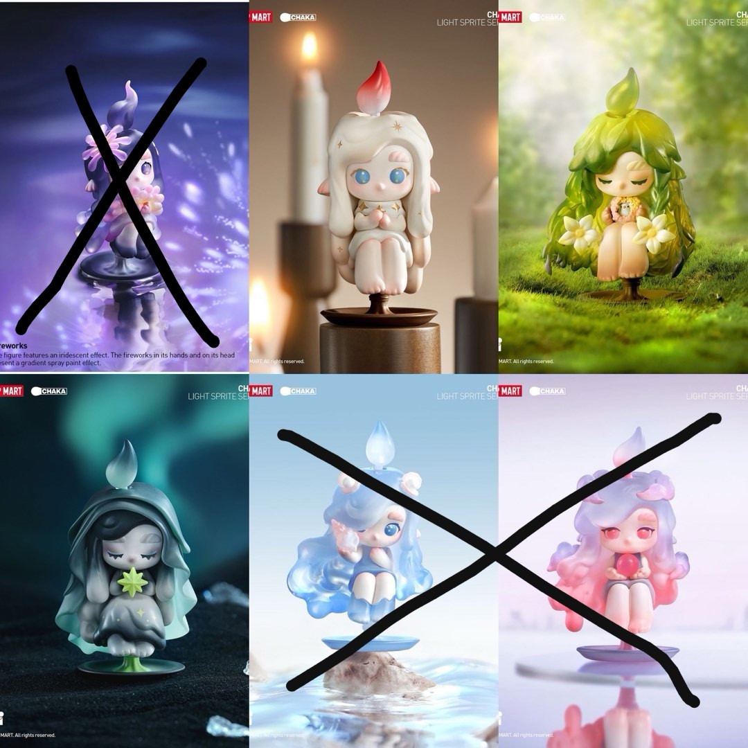 (3 for $30) Popmart Chaka Light Sprite, Hobbies & Toys, Toys & Games on ...