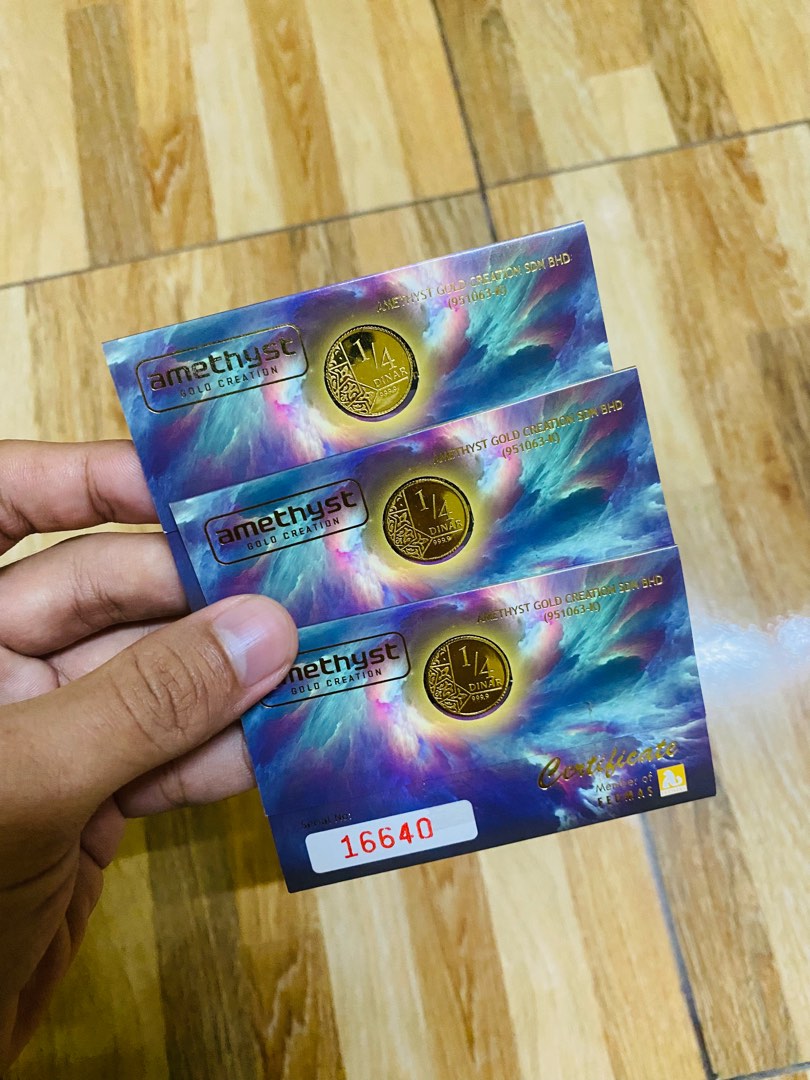 Amethyst 1/4 Dinar Gold Coin, Hobbies & Toys, Collectibles ...